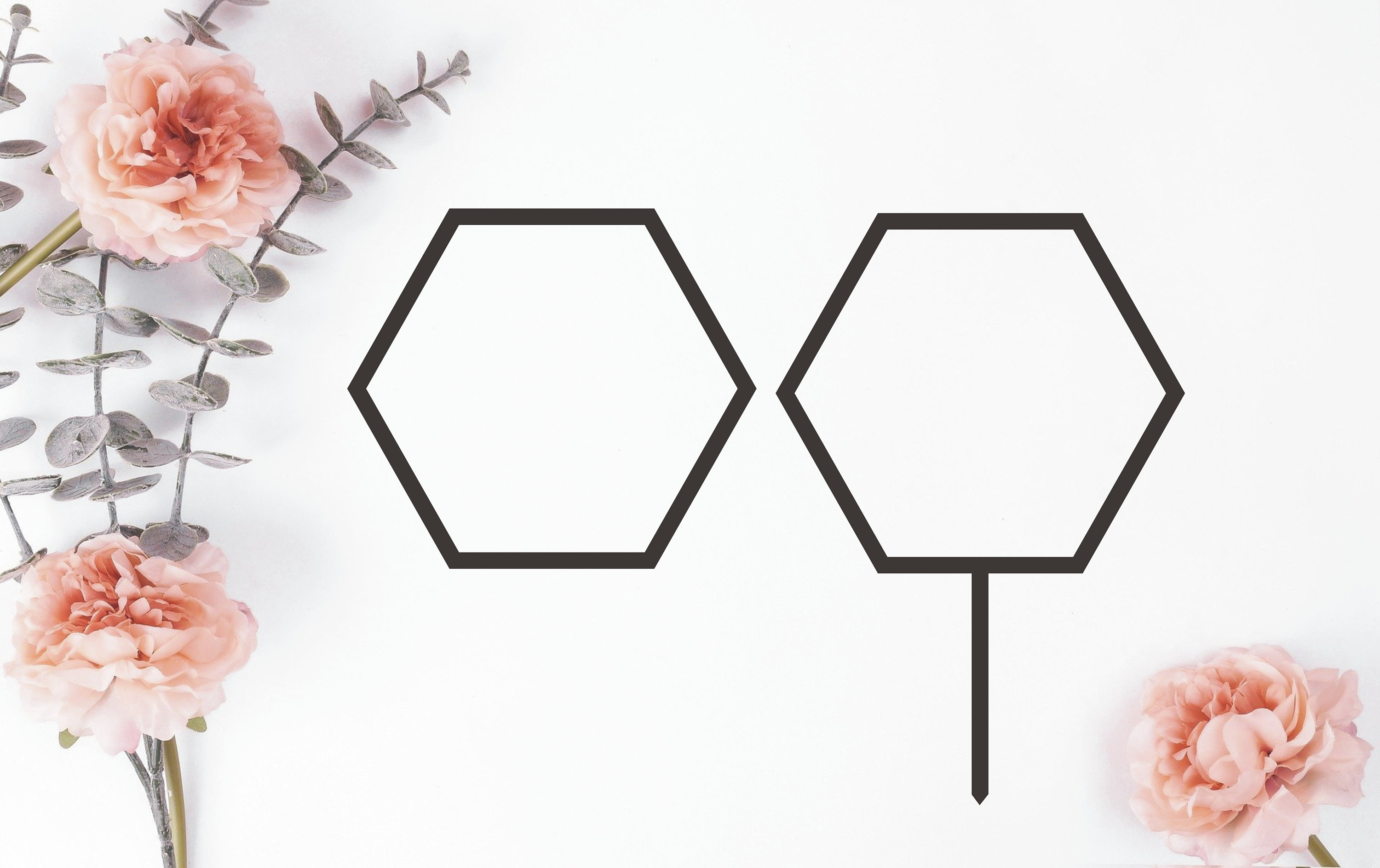 Cake Topper Hexagon Frame SVG Happy Birthday Hexagon SVG - Etsy Australia