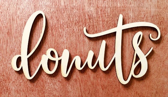 Free Donuts SVG Donut Sign File Donuts Cut File Donut Wall - Etsy