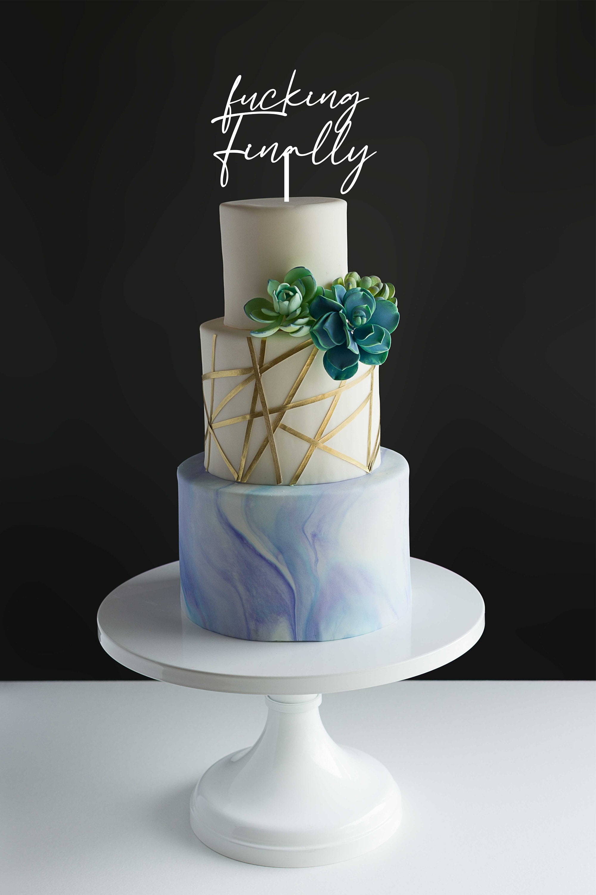 Fucking Finally Cake Topper SVG File Wedding Cake Topper - Etsy Australia