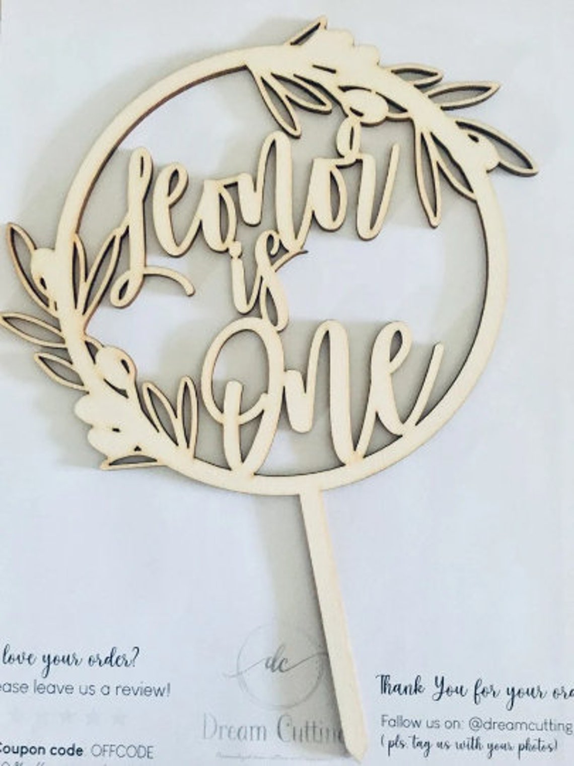 Cake Topper Round Frame SVG Happy Birthday frame topper SVG | Etsy