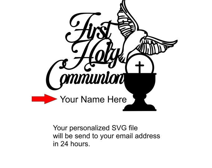 Cross SVG, First Communion SVG, Confirmation Cut File, Cross Baptism ...