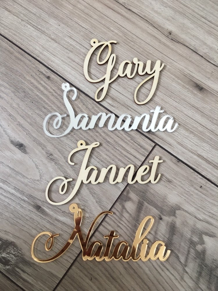 Custom Name Gift Tag SVG File: Laser Cut Stocking Tag (digital Download ...