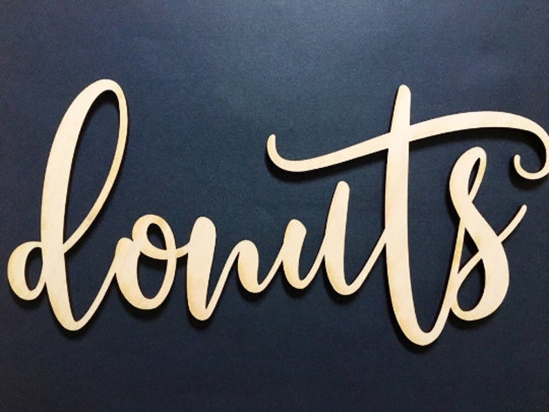Free Donuts SVG Donut Sign File Donuts Cut File Donut Wall | Etsy
