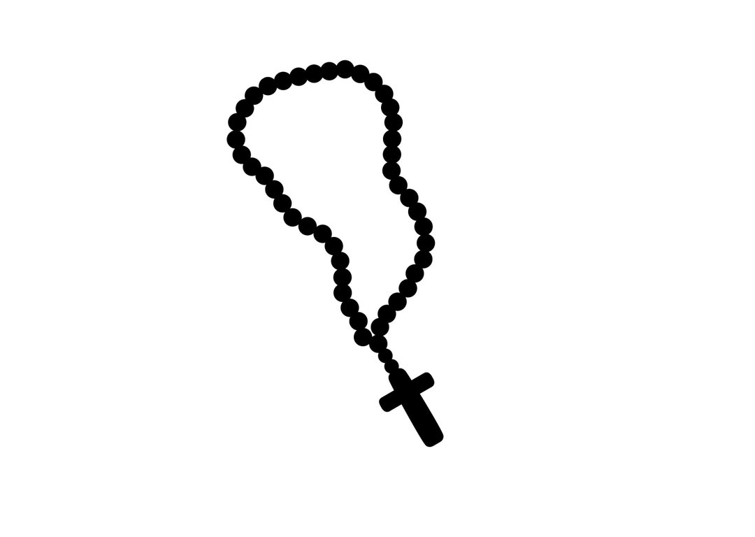 Rosary Beads SVG File, Religious Holy Communion Cutting File, File for ...