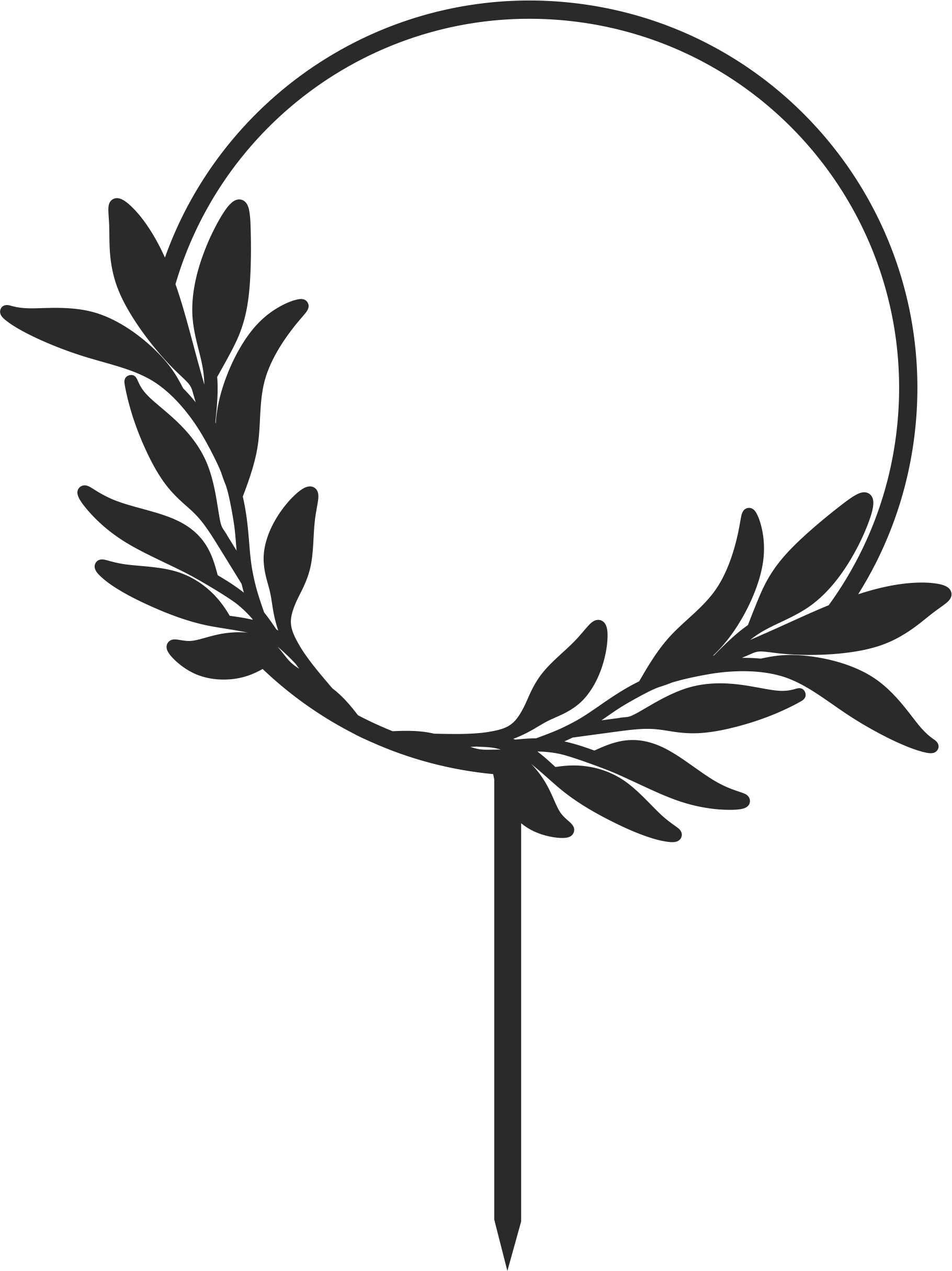 Floral Wreath Cake Topper SVG: Wedding, Birthday (digital Files) - Etsy