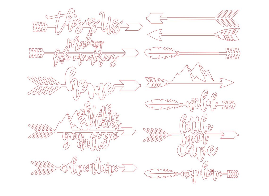 Arrow SVG Arrows Bundle Signs Arrow Wall Sign Arrow Signs - Etsy