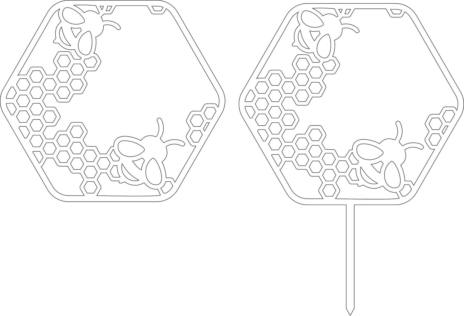 Bee Svg Bee Frame Svg Bee Topper Frame Svg Bees Svg Bee - Etsy