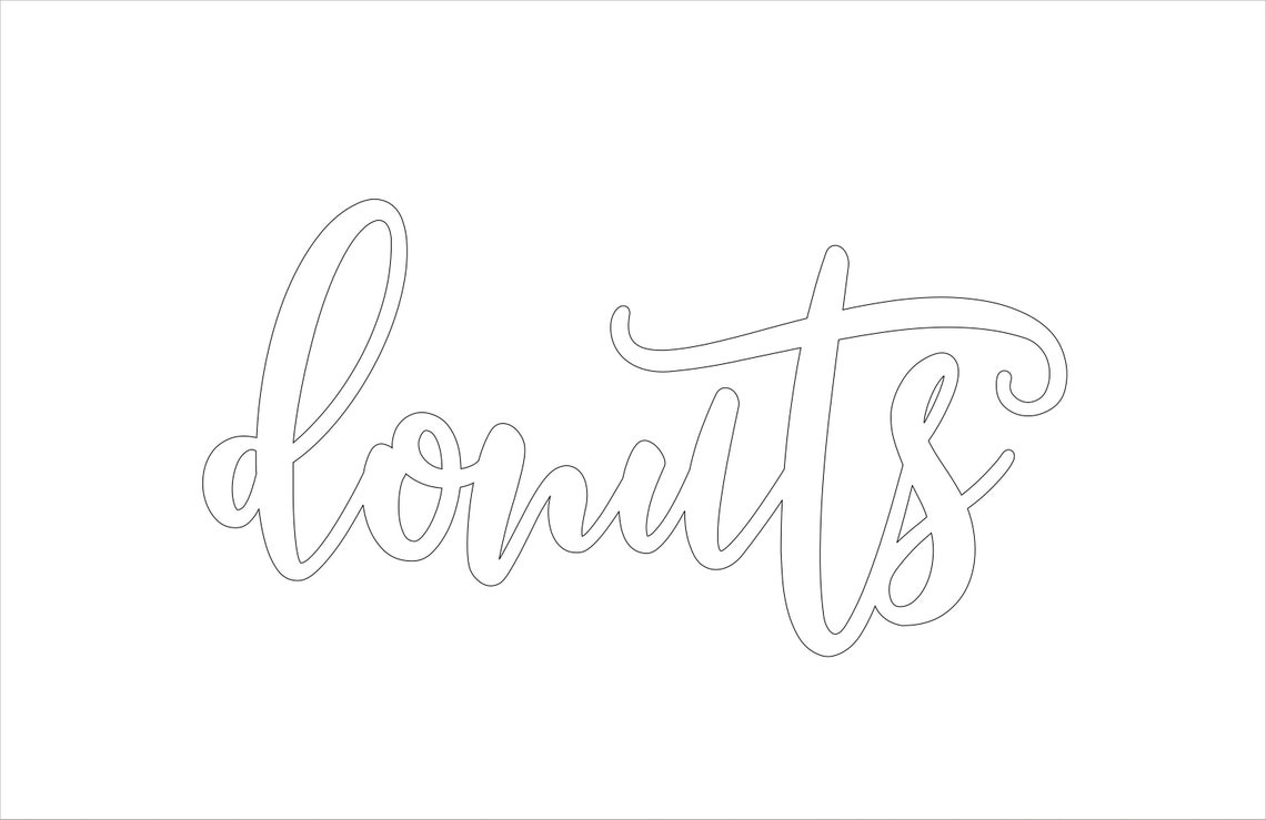 Free Donuts SVG Donut Sign File Donuts Cut File Donut Wall - Etsy