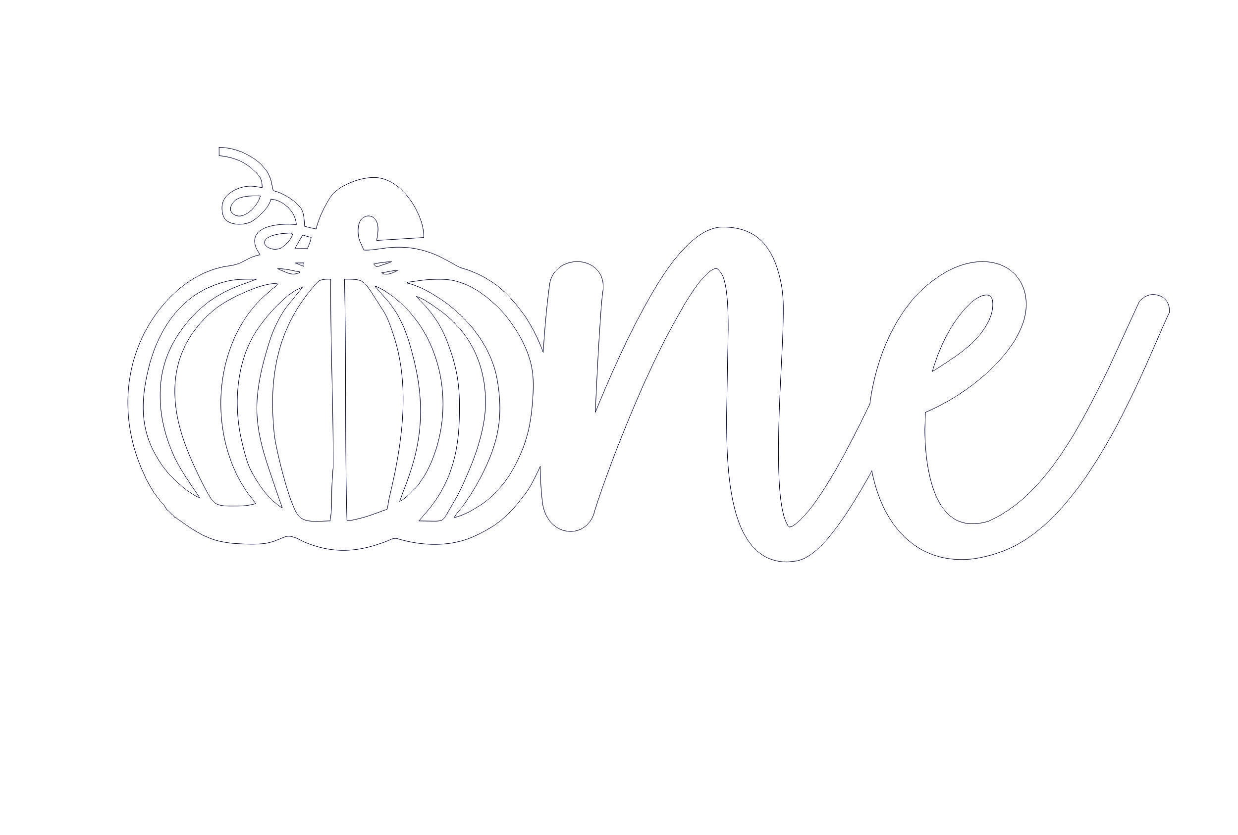 One Pumpkin Svg, SVG Cut File, Digital Cut File for Download - Etsy