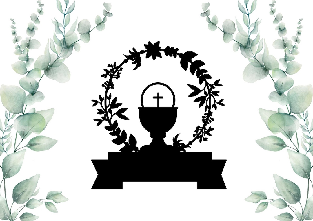 Chalice Svg , Holy Communion File for Cutting, Cross Svg. - Etsy