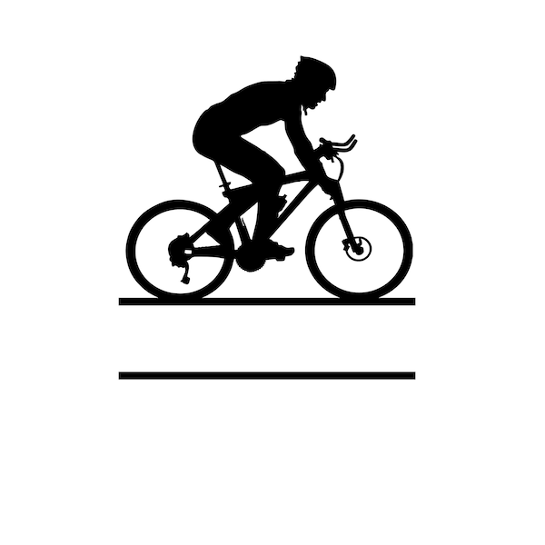 Mountain Bike Cake Topper Template - Etsy