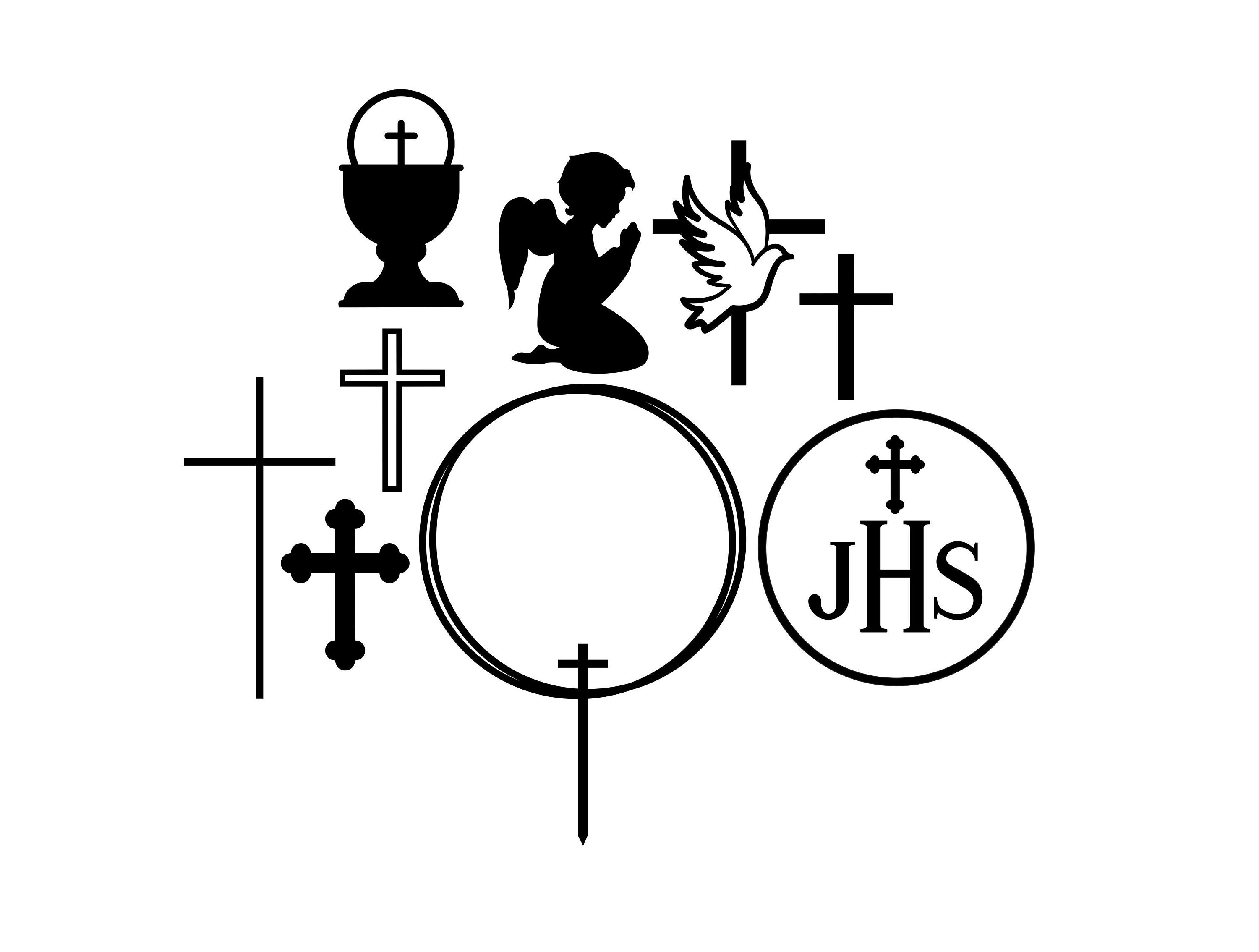 Communion Svg Bundle, Cross Svg, Angels Svg, Dove Svg Cricut, Communion ...
