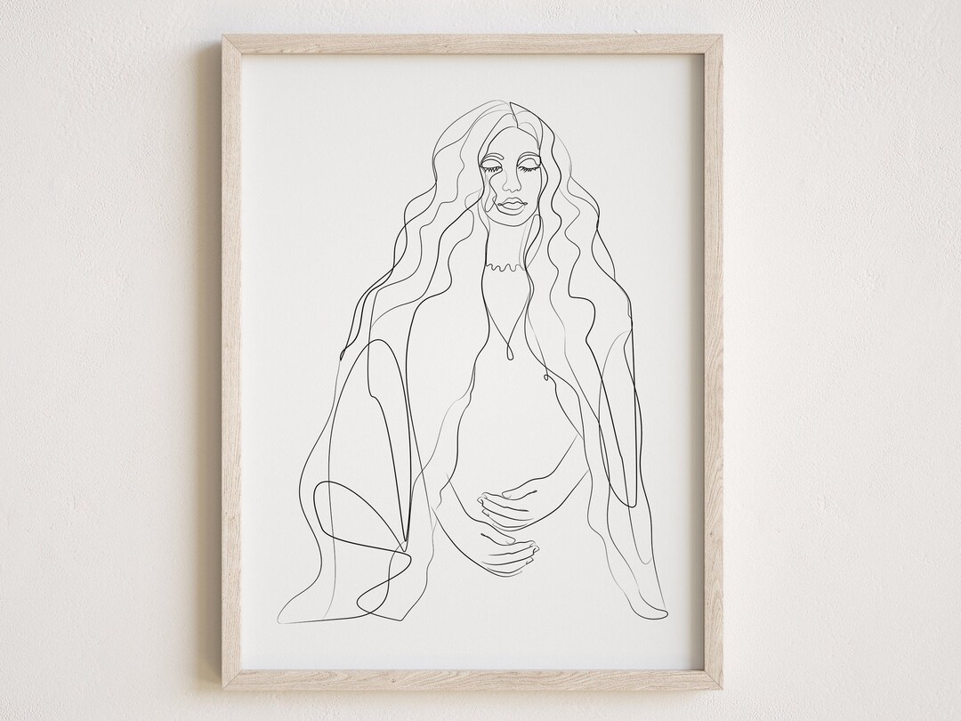 Woman Line Drawing, Female Line Art, Single Line Art, Single Line ...