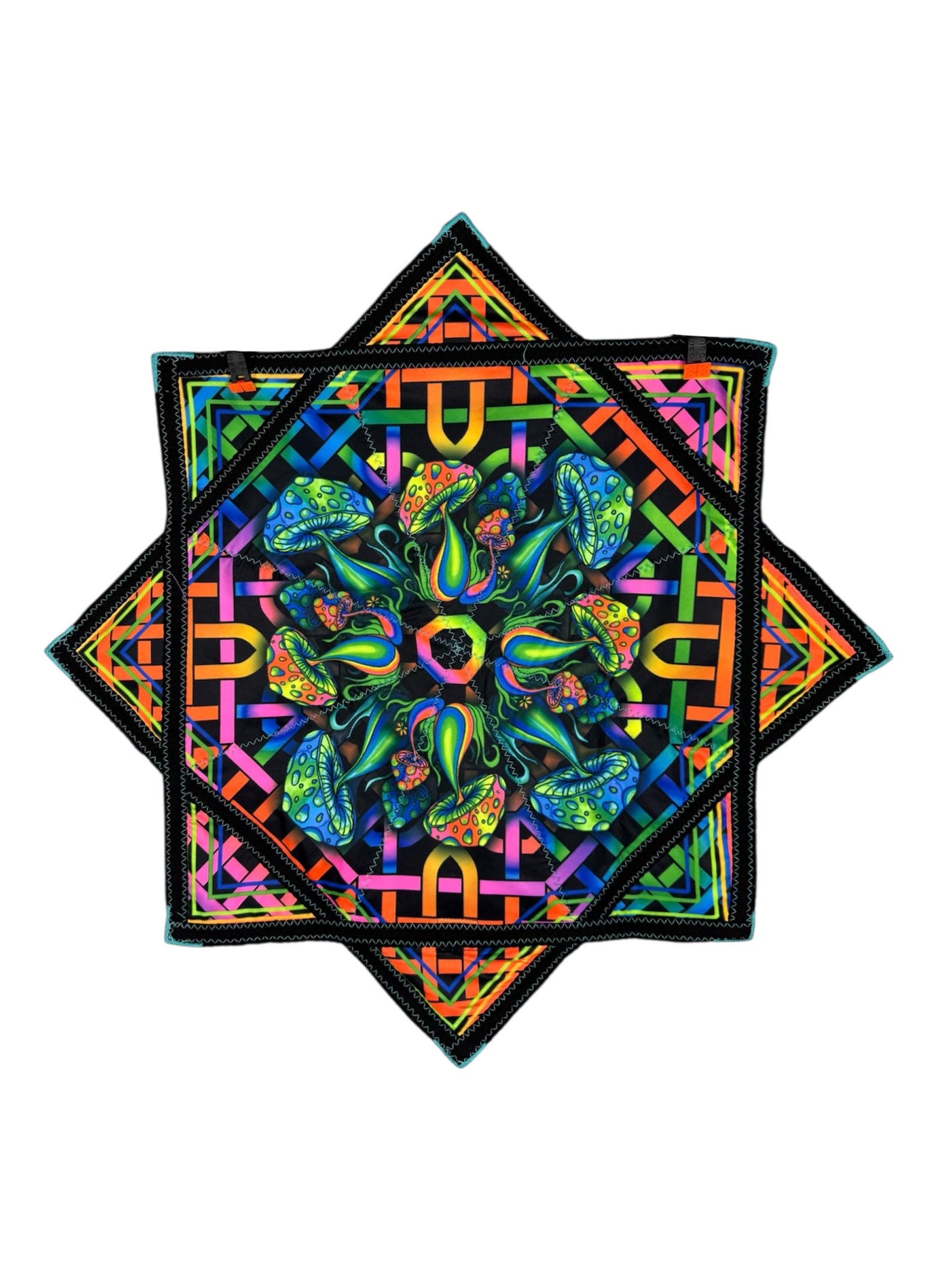 Mushroom UV Reactive Star – Double-sided Mesmerizing Flow Toy for Music ...