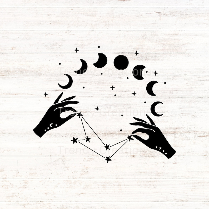 Celestial Hand SVG Bundle Pack - Etsy