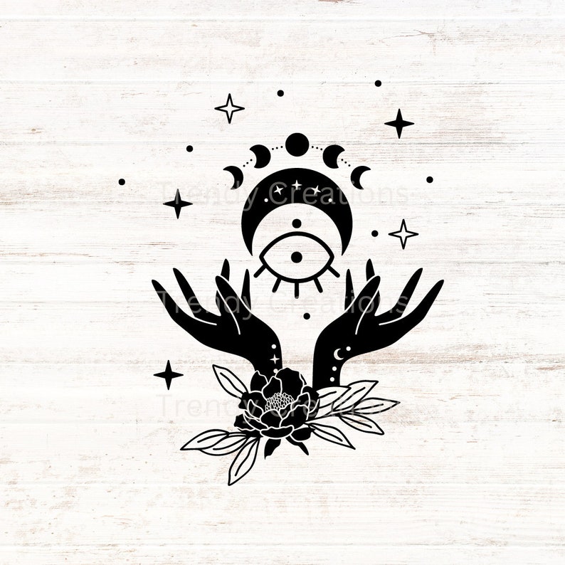 Celestial Hand SVG Bundle Pack - Etsy