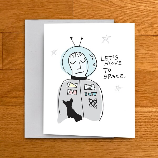 Astronaut Card - Etsy