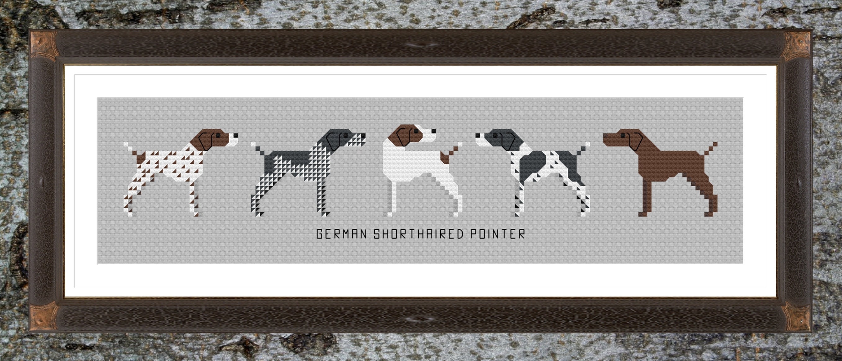 German Shorthaired Pointer Tiny Dog Breed Cross Stitch | Etsy