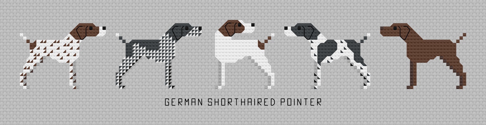 German Shorthaired Pointer Tiny Dog Breed Cross Stitch - Etsy