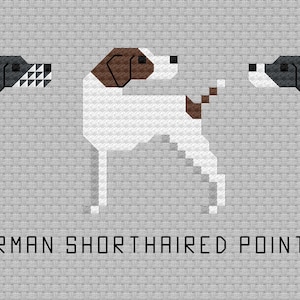 German Shorthaired Pointer - Tiny Dog Breed Cross Stitch Pattern ...