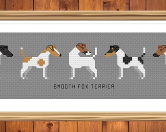 Fox Terrier Cross Stitch Pattern Instant Download Pdf - Etsy