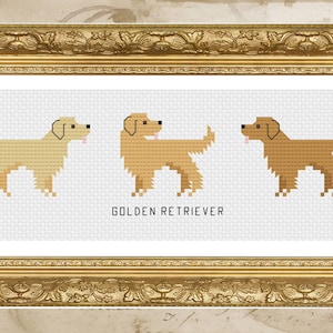 Labrador Retriever Tiny Dog Breed Cross Stitch Pattern Digital Download ...