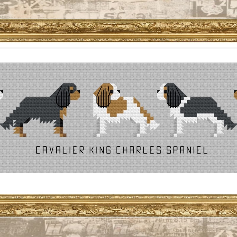Spaniel Cross Stitch - Etsy