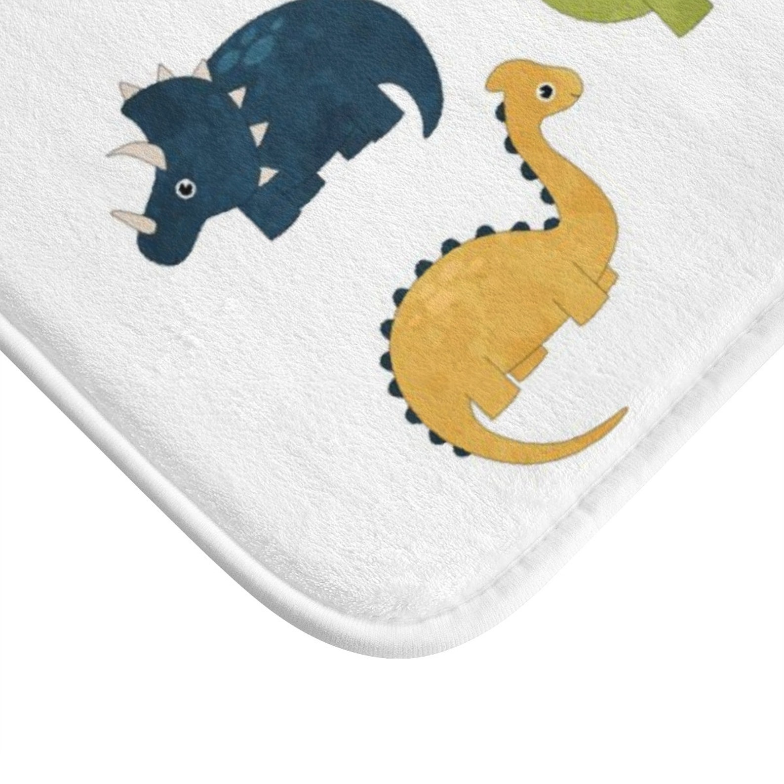 Dinosaur Bath Mat in Two Sizes, Children's Bathroom Mat, Little Boy ...