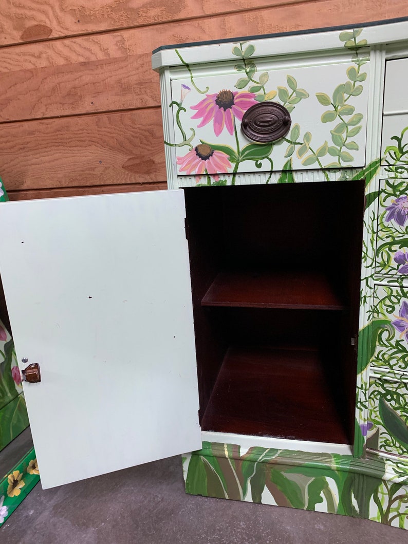 Hand-painted Buffet/sideboard/dresser - Etsy