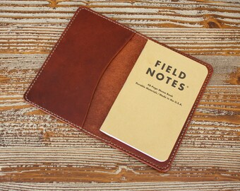 Brown Horween Dublin Check Book Cover - Etsy