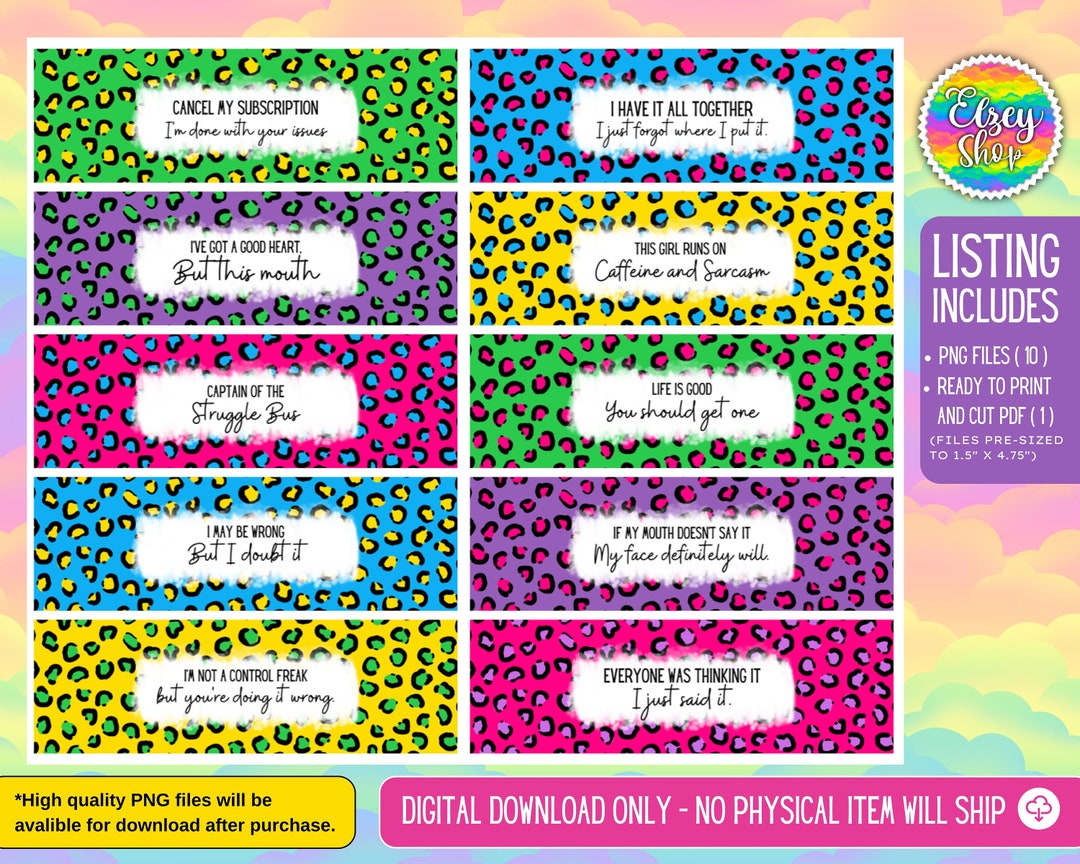 Pen Wraps - Sarcasm - 10 Wraps Included - Etsy