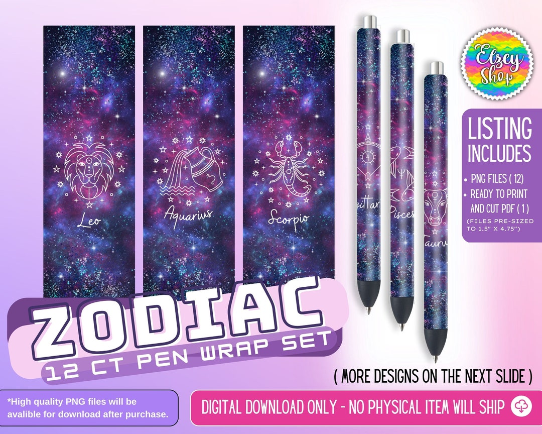 Pen Wraps Zodiac Signs - Etsy