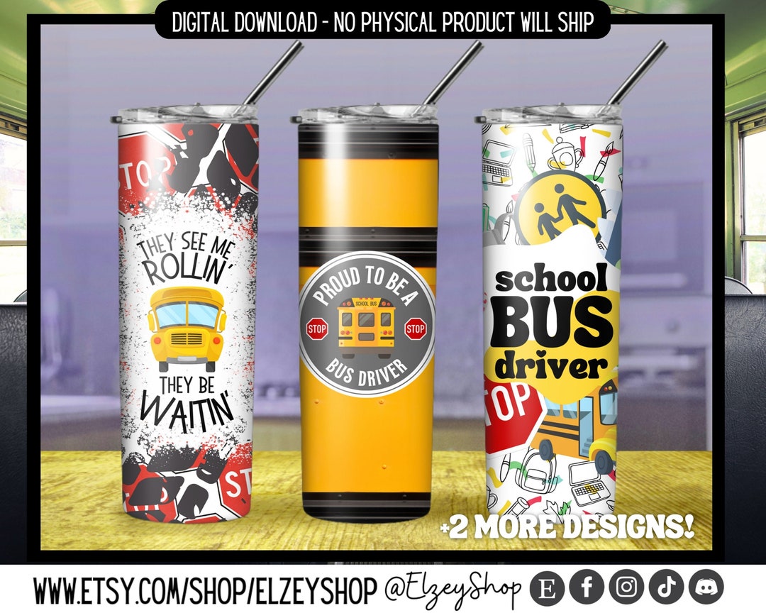 Cup Wraps- School Bus Driver - 5 Wraps Included - Etsy