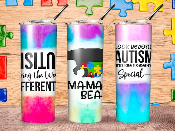 Autism Cup Wraps 20oz STRAIGHT Tumbler Wraps Vinyl | Etsy