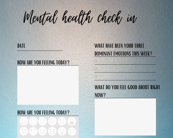 Kids Mental Health Check in Kids Mental Health Prints Kids Mental ...