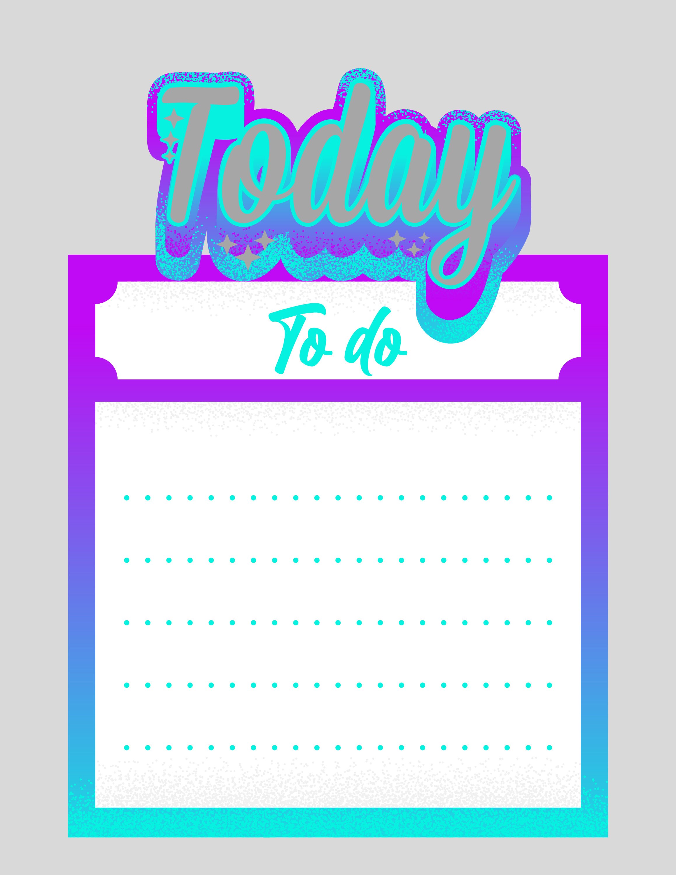 Today To-do Printable Journal Pages - Etsy