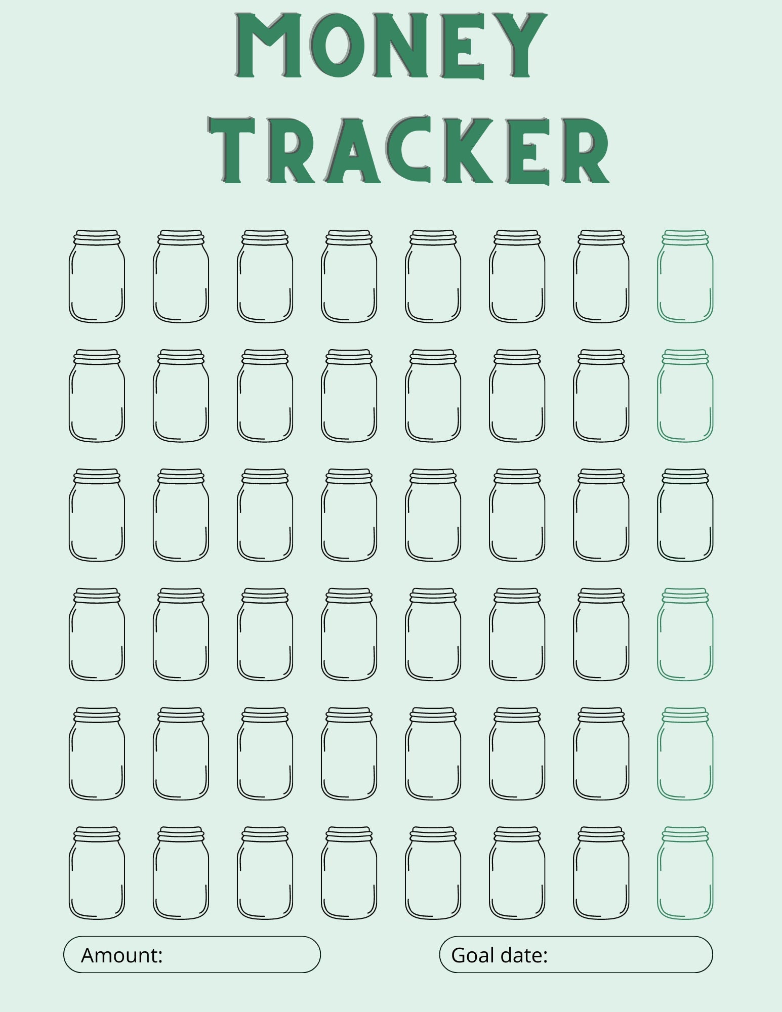 Printable Money Tracker - Etsy