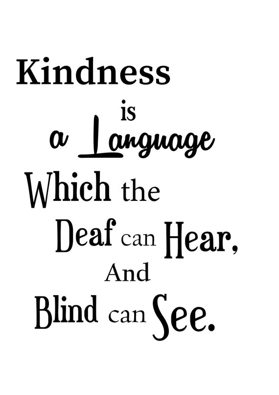 Kindness Printable Poster - Etsy