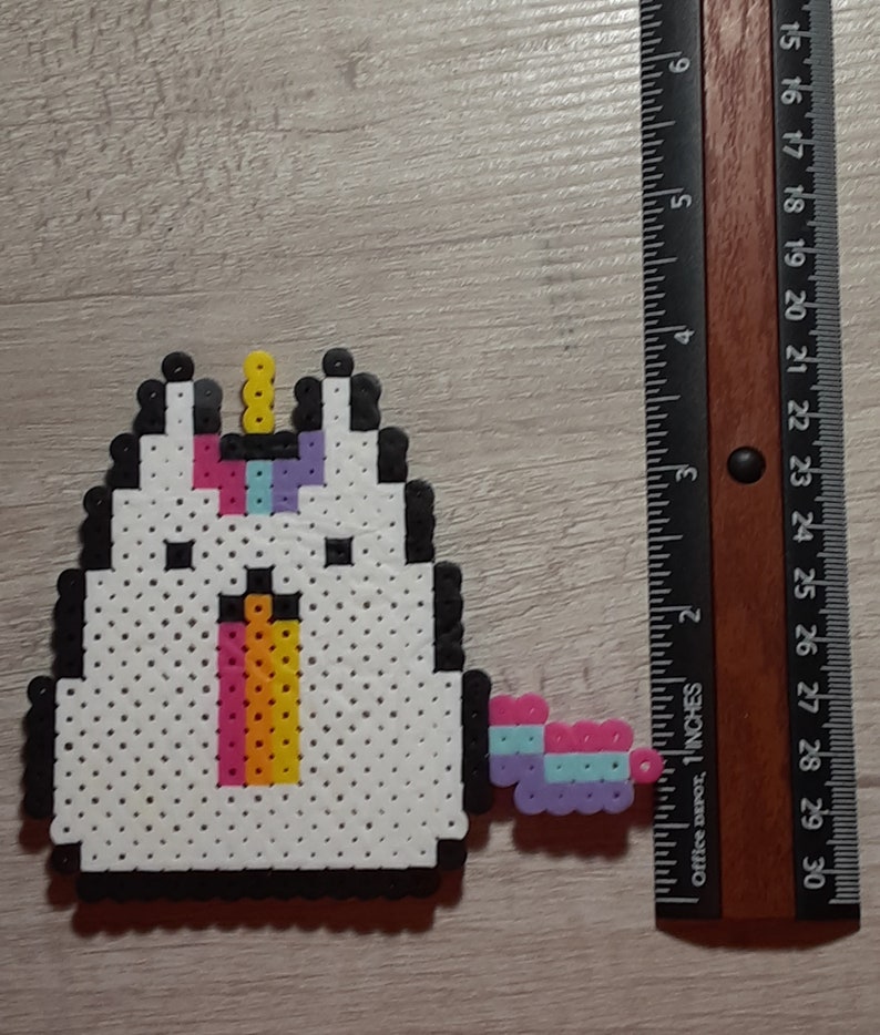 Perler Bead Rainbow Cat - Etsy