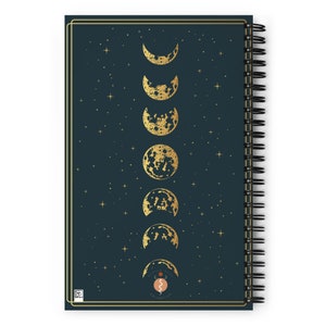 The Fool Tarot Card Journal With a Witchy Aesthetic Gold and Blue Tarot ...