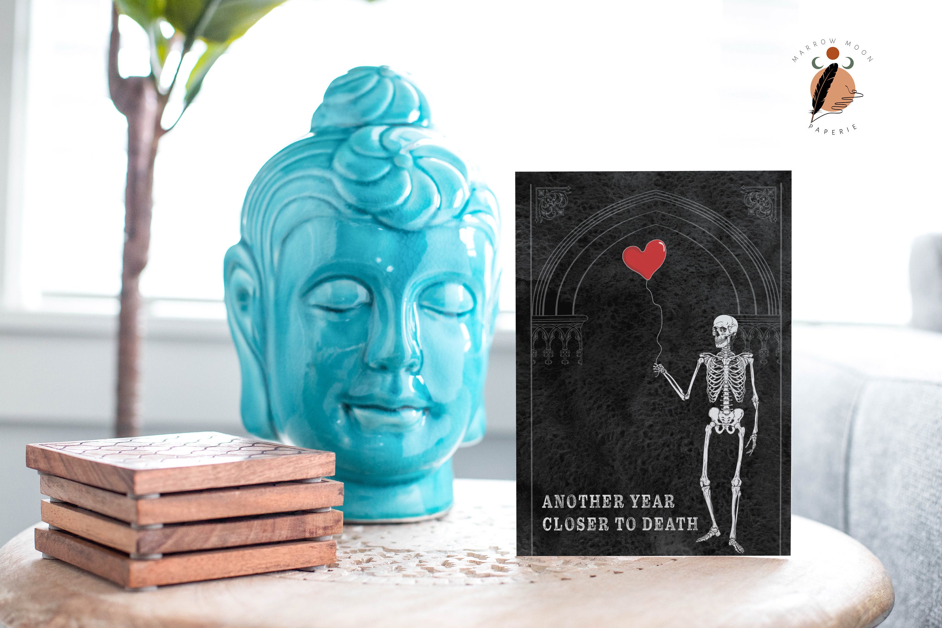 Another Year Closer to Death Birthday Card Witchy Birthday Card for ...
