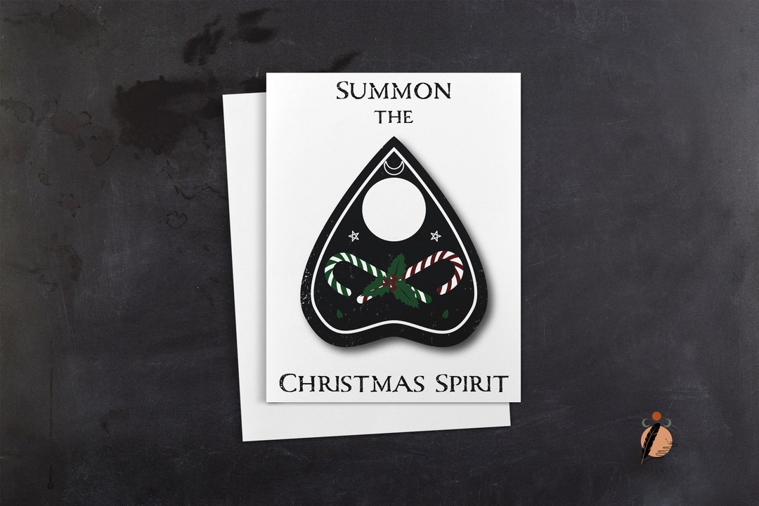Summon the Christmas Spirit Cards Creepy Holiday Cards Horror Christmas ...