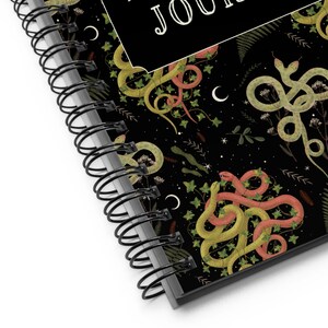 Dark Forest Serpent Magic Tarot Journal With a Witchy Aesthetic Gothic ...