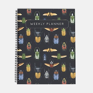 Watercolor Insect Undated Weekly Planner Minimalist Productivity ...