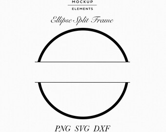 Ellipse Frame Svg - Etsy