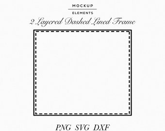 Dashed Line Frame - Etsy