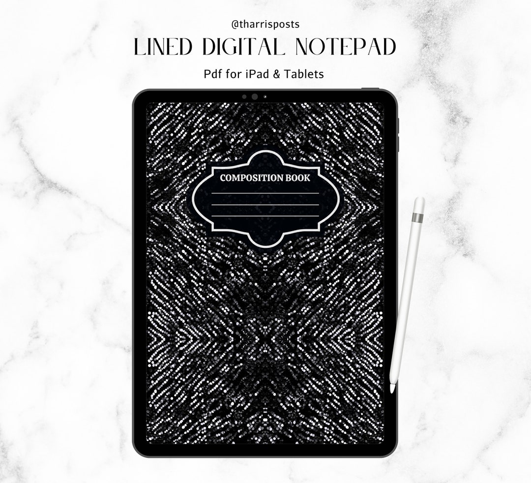 Digital Lined Notebook Paperless Journaling Planner Pdf Paper for iPad ...