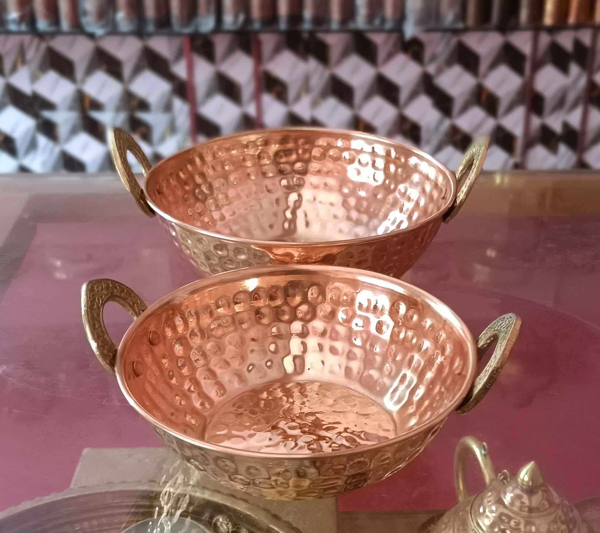 Pure Copper Serving Set Cookware Set With Serving Spoon Copper Sauce ...