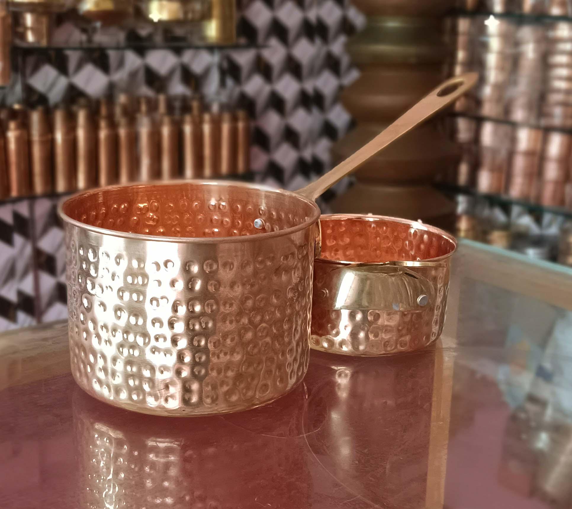 Pure Copper Serving Set Cookware Set With Serving Spoon Copper Sauce ...