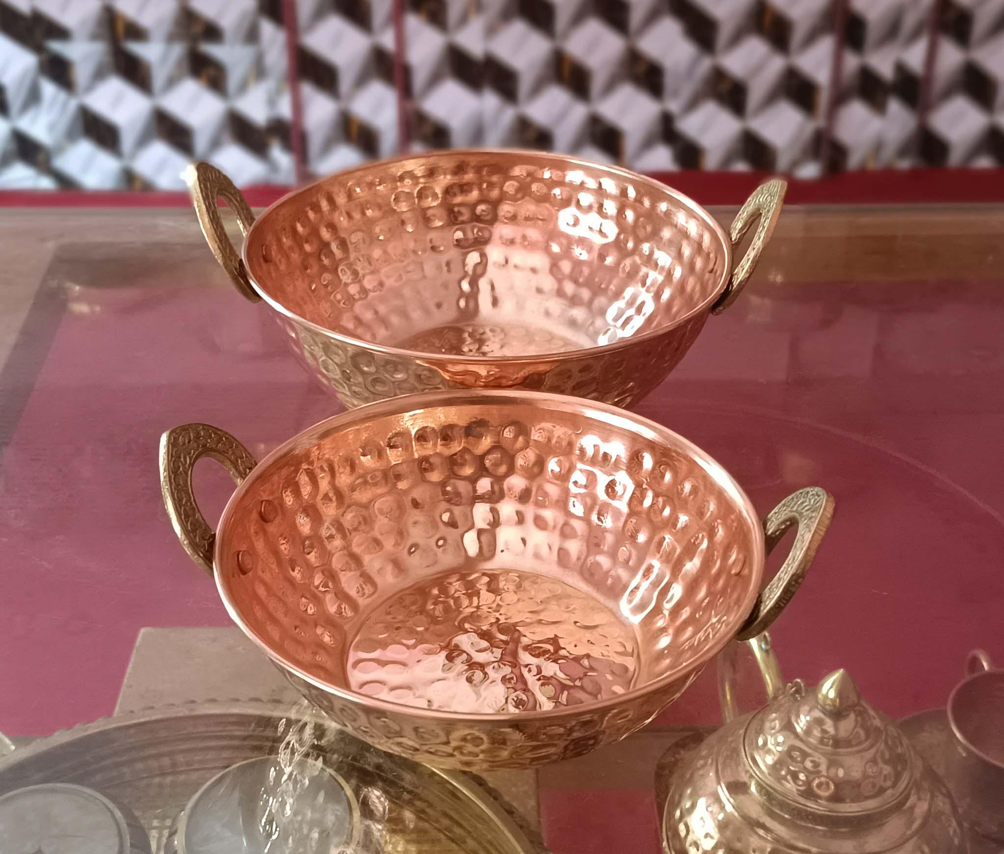 Pure Copper Serving Set Cookware Set With Serving Spoon Copper Sauce ...